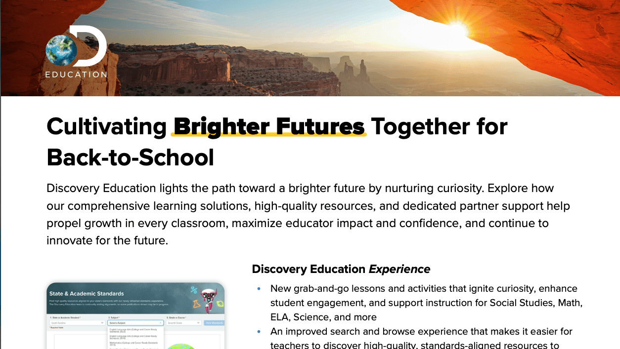 Back To School Partners | Discovery Education